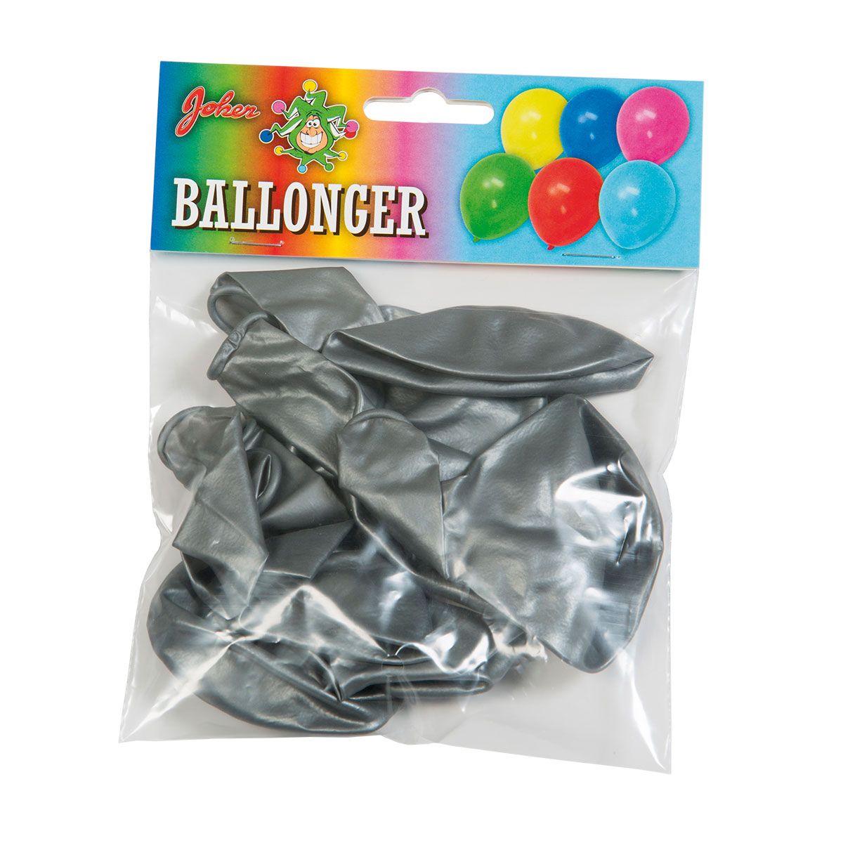 Ilmapallo hopeametalli - Hauskakauppa.fi verkkokauppa