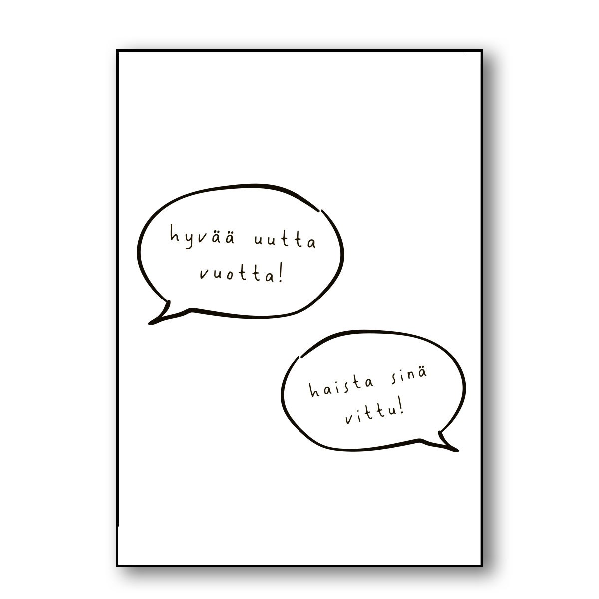 Kohti uutta vuotta kortti - Hauskakauppa.fi verkkokauppa